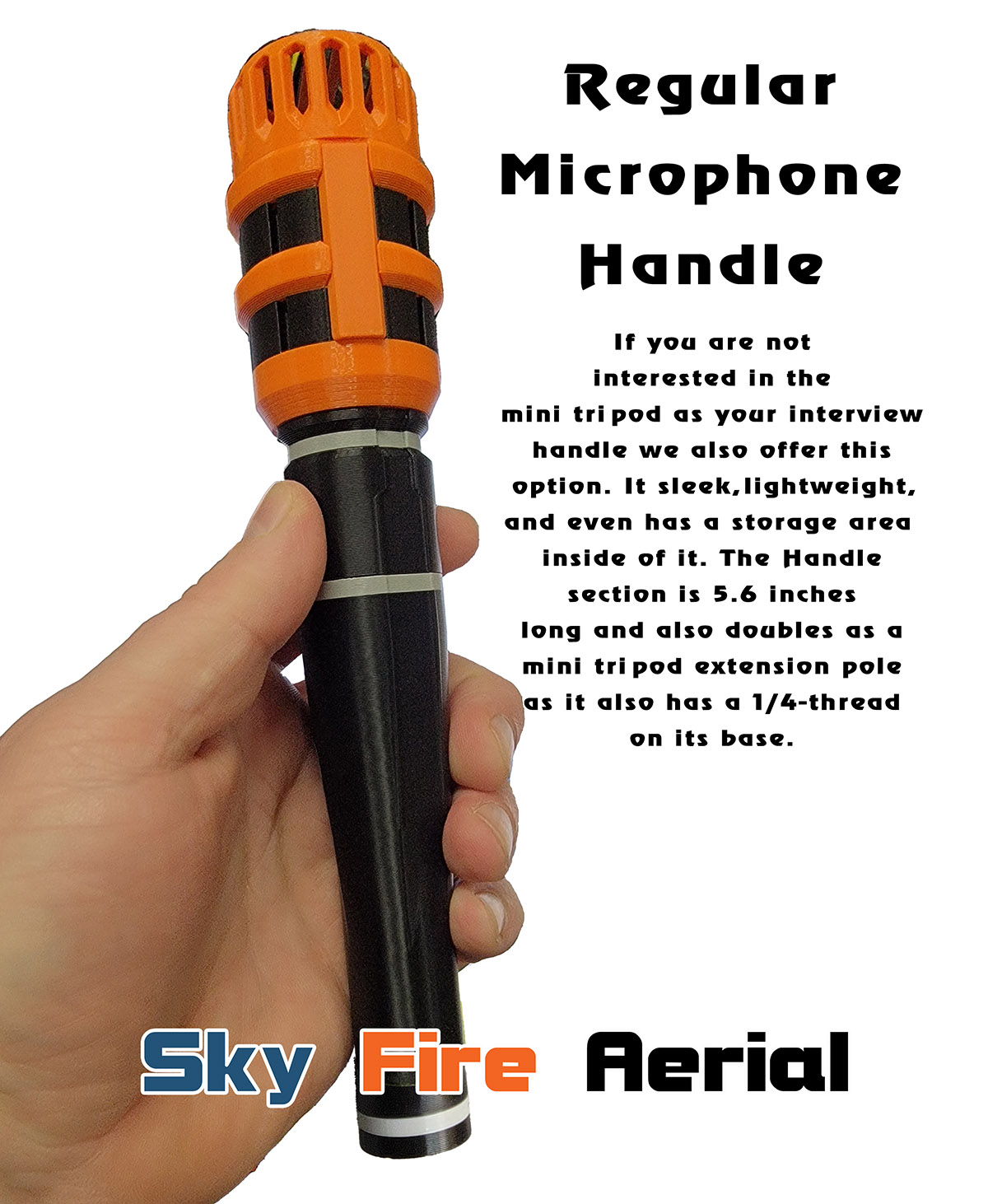 DJI Mic 2 Wireless Microphone Pod System - Interview Handle - Holder ...