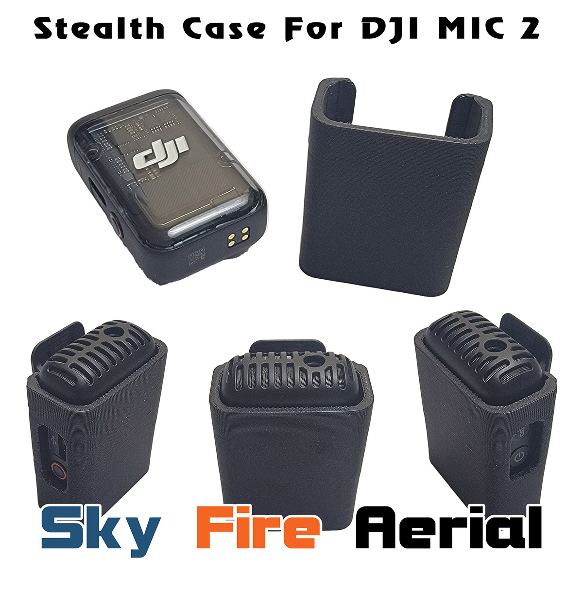Standard Stealth Case For DJI Mic 2 Wireless Microphone - Sky Fire Aerial